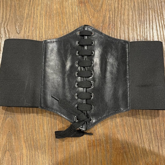 Boutique | Accessories | Faux Leather Laceup Corset Waist Belt Goth ...